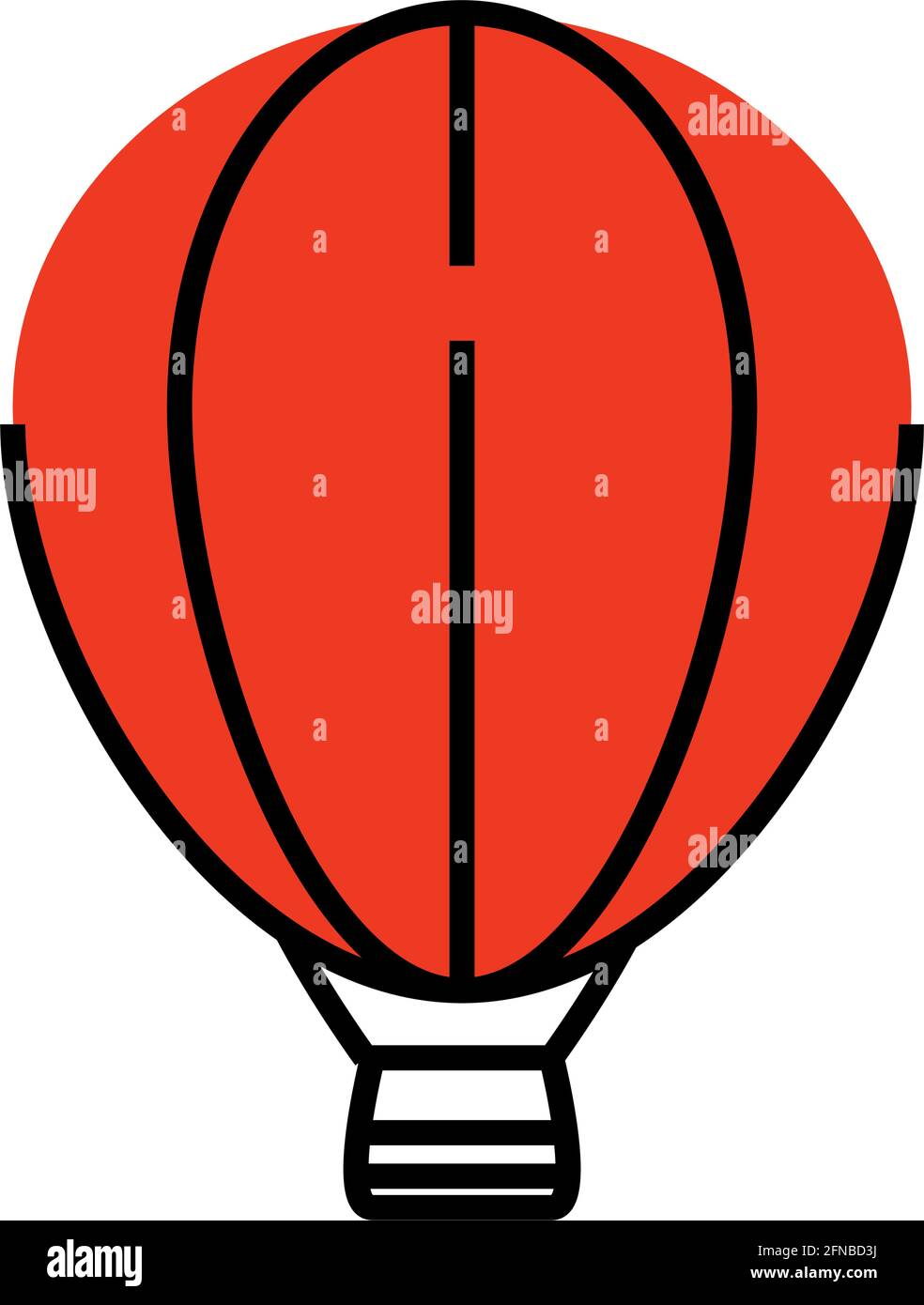 air balloon transport linear Stock Vector Image & Art - Alamy