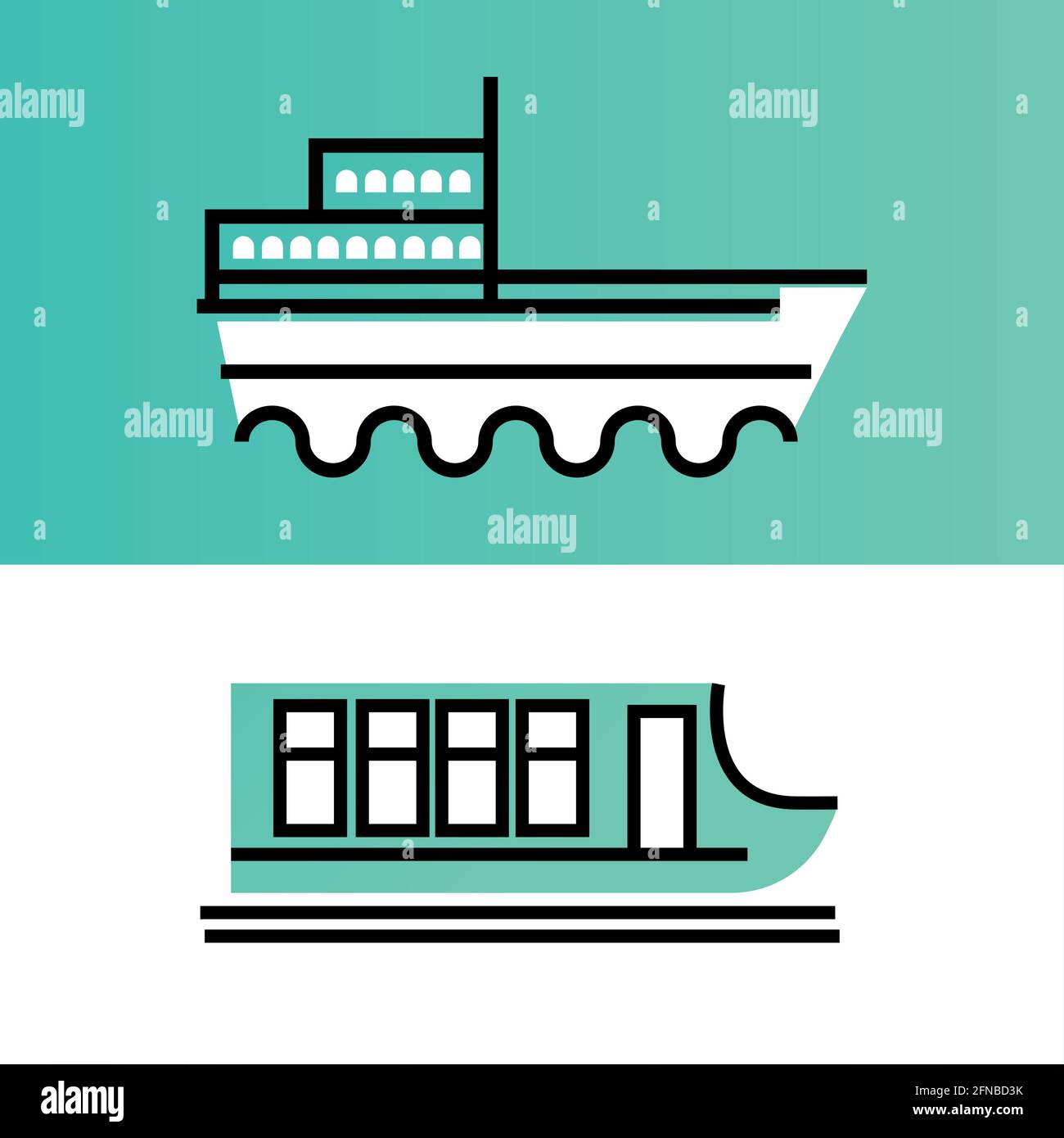 The boat train Stock Vector Images - Alamy
