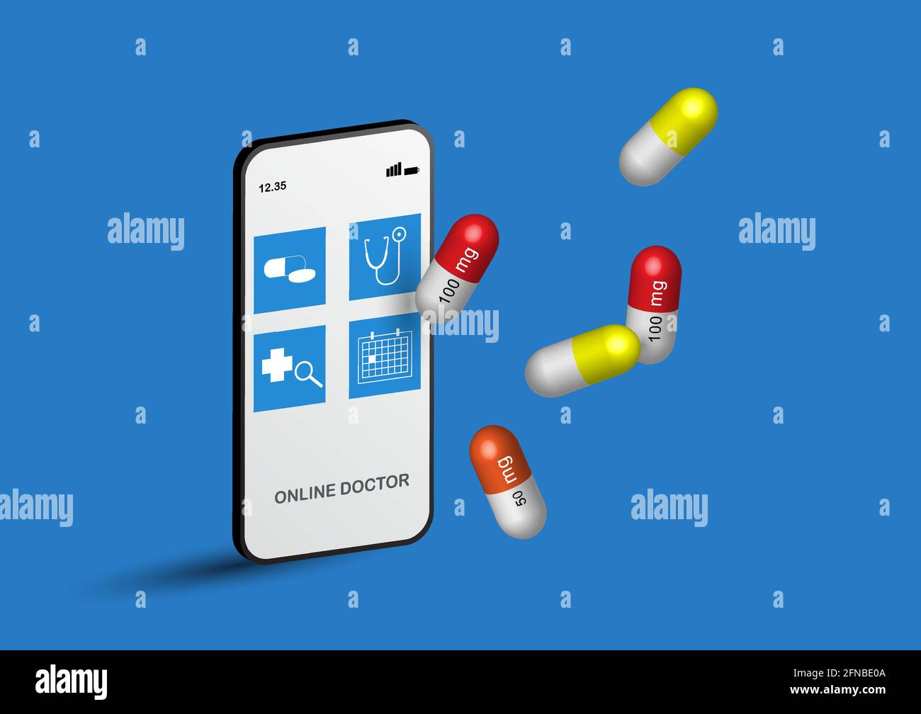 Smartphone with online doctor application for prescription ...