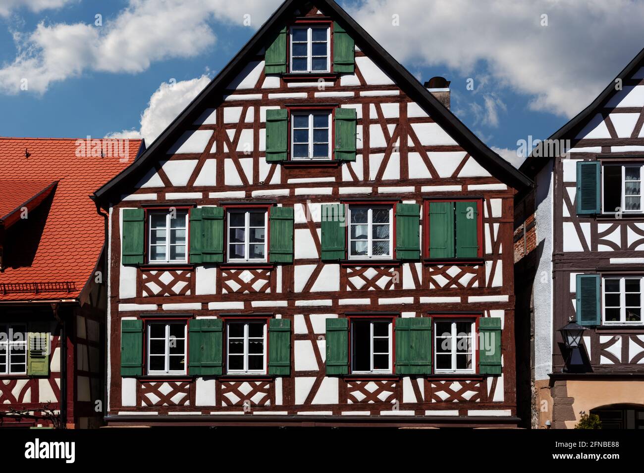 historic half-timbered house in Schiltach in the Black Forest Stock ...