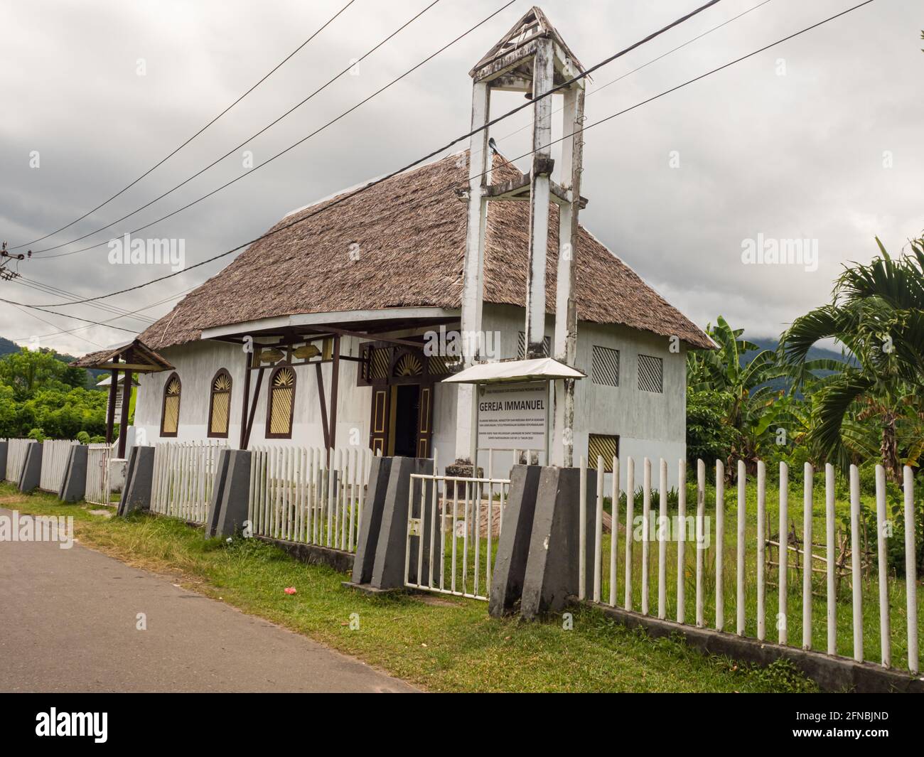Ambon, Maluku, Indonesia, Asia - Feb, 2018: Catholic church on the ...