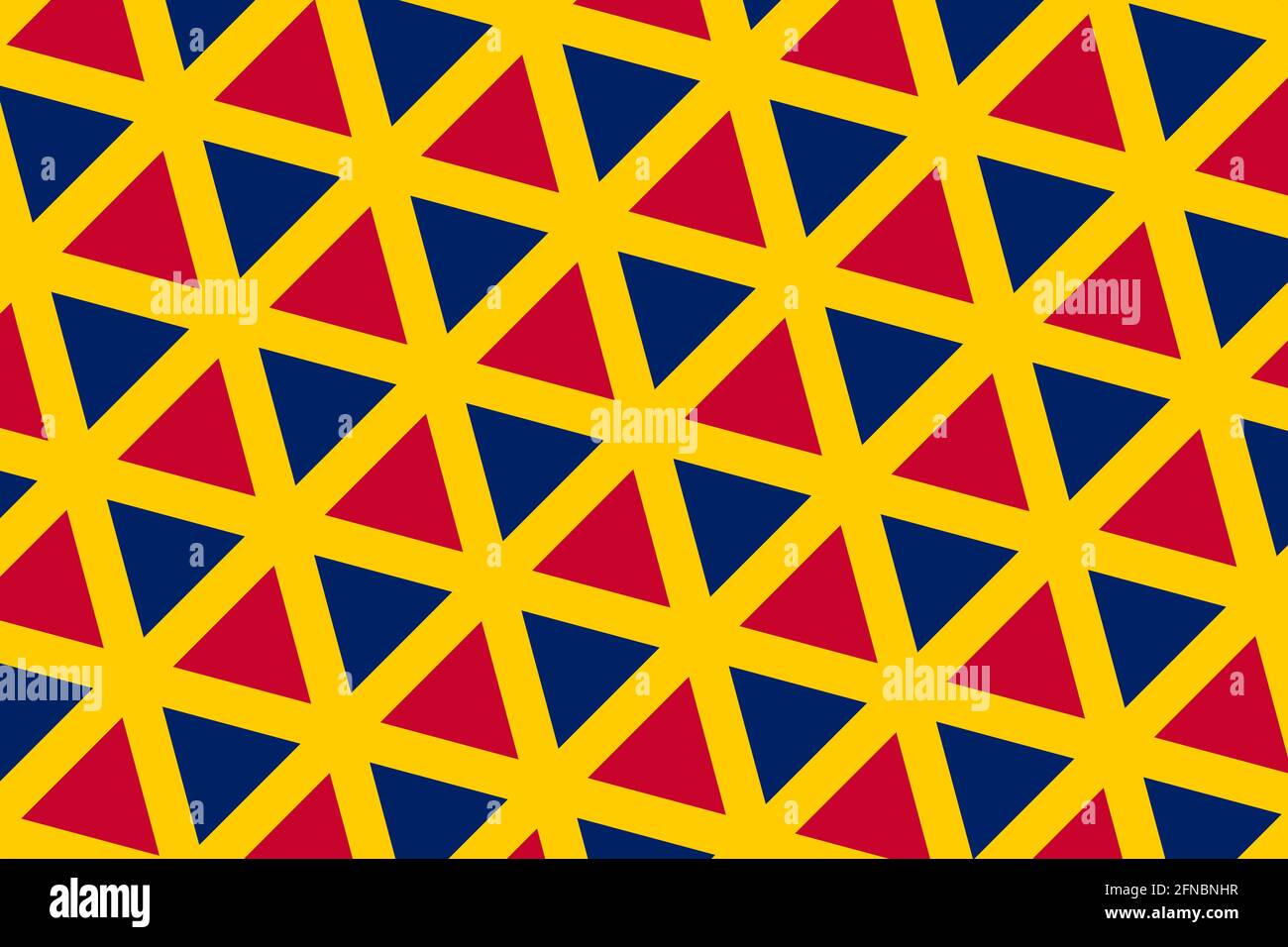 Simple geometric pattern in the colors of the national flag of Chad ...