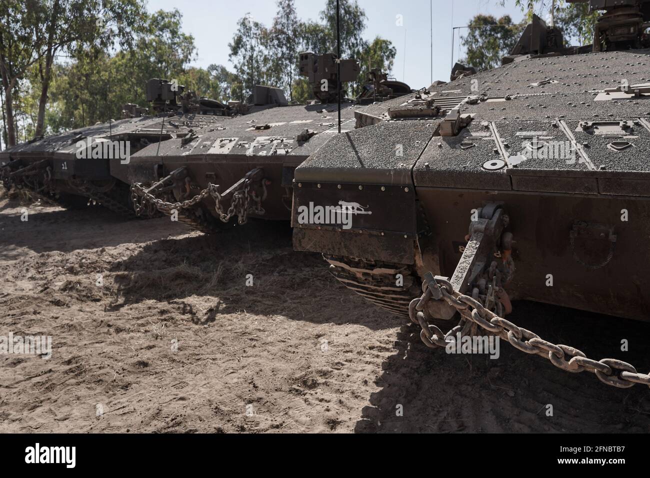 Eshkol Regional Council, Israel. 16th May, 2021. IDF ground forces ...