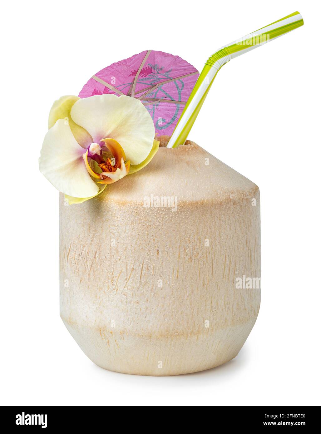Coconut water straw hi-res stock photography and images - Alamy
