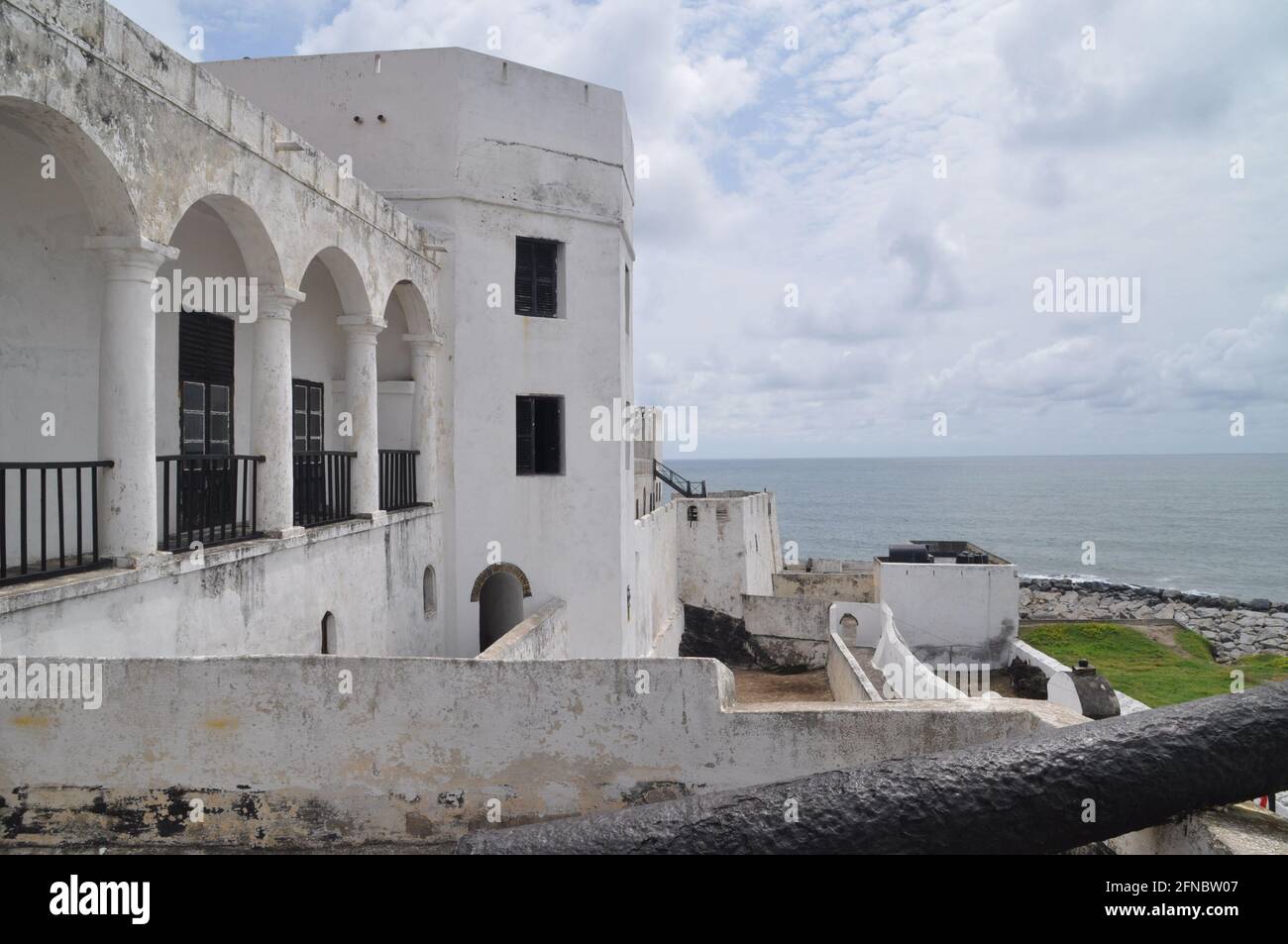 Elmina Castle, an old European fort in the city of Elmina, Ghana Stock ...