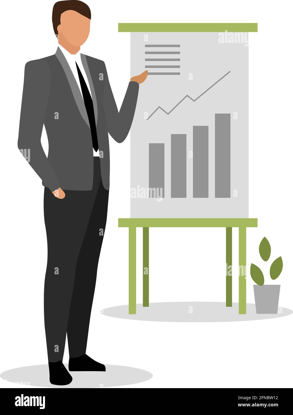 Asian person giving presentation Stock Vector Images - Alamy