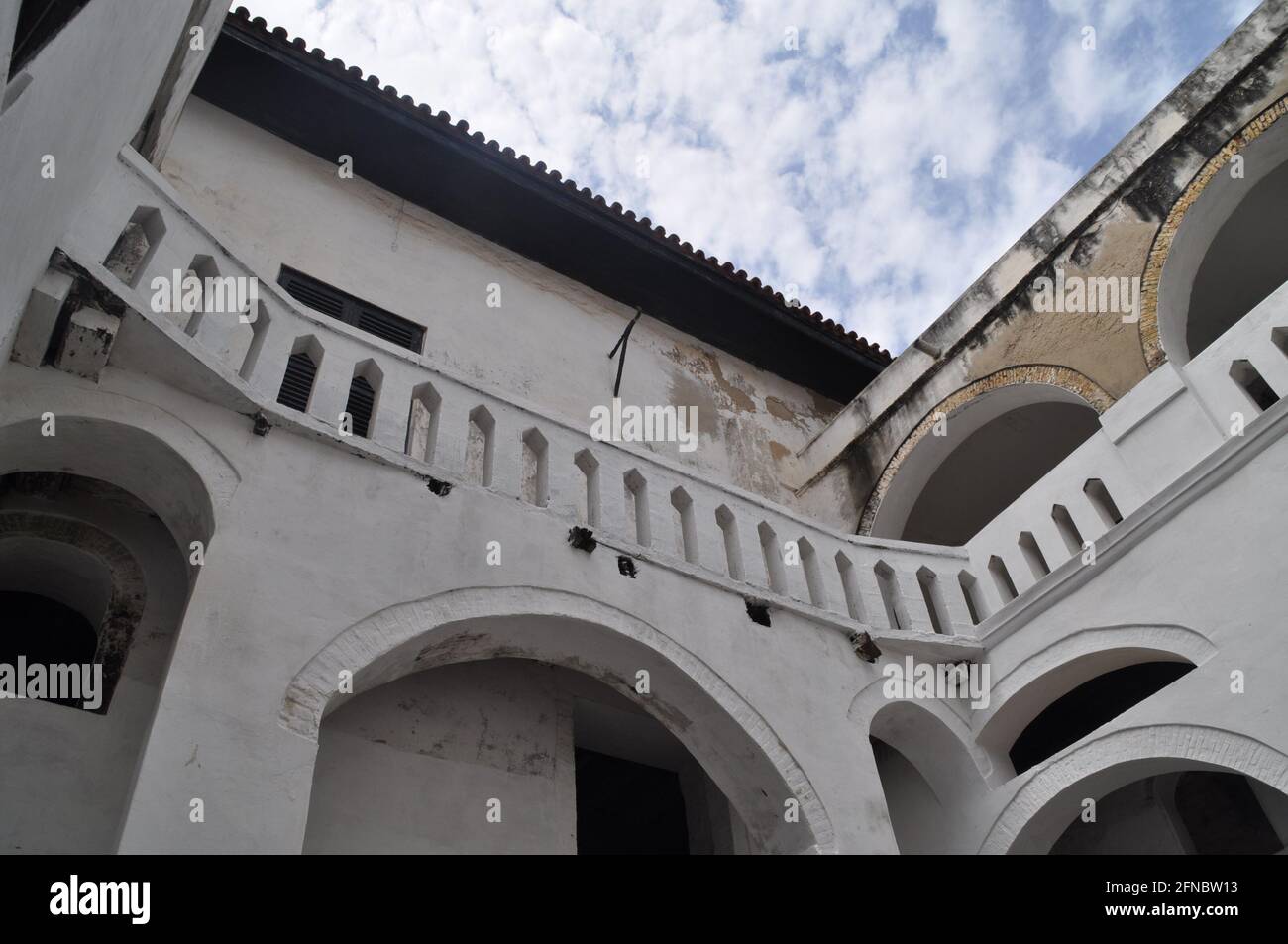 Elmina Castle, an old European fort in the city of Elmina, Ghana Stock ...