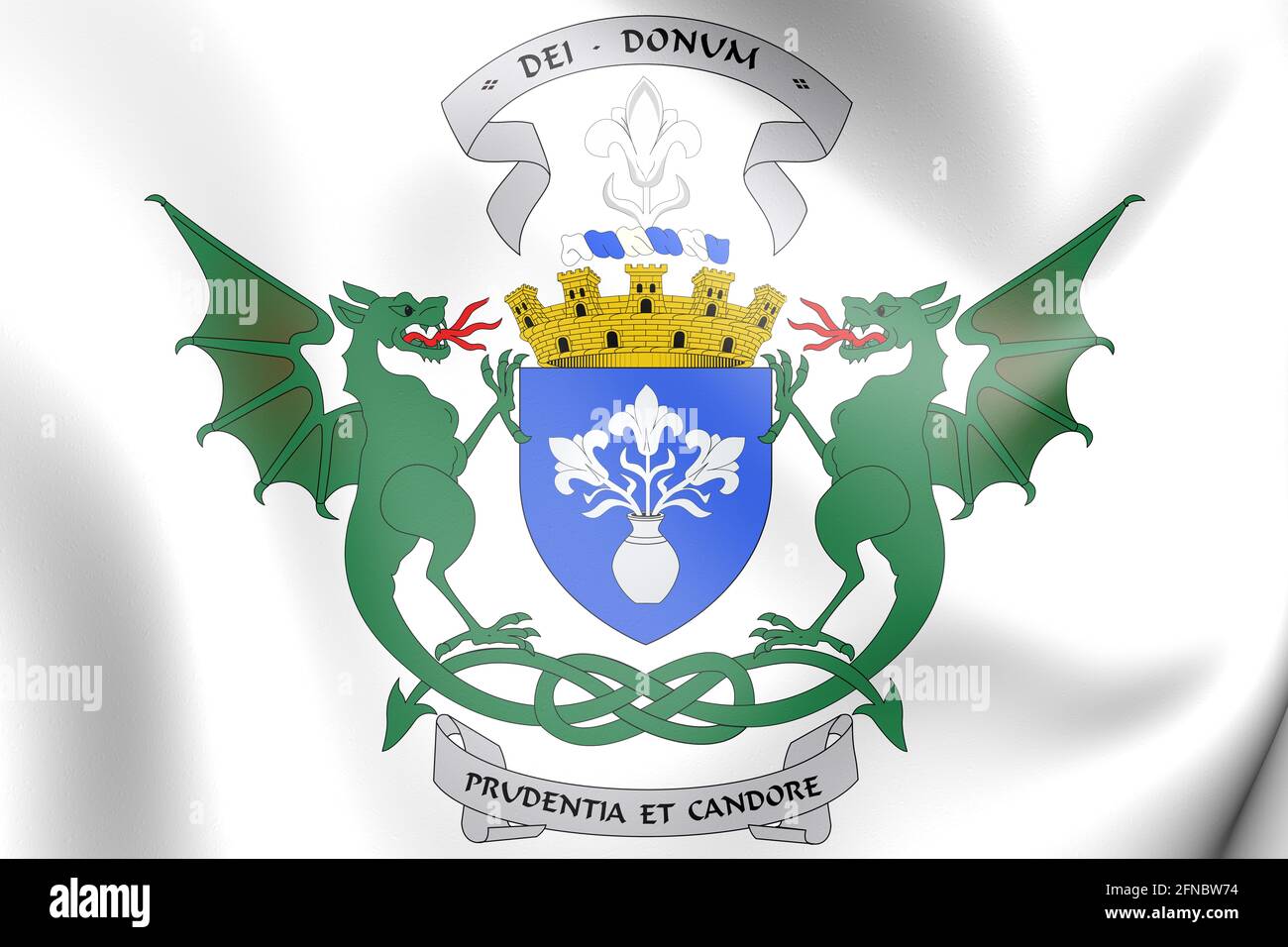 3D Dundee coat of arms, Scotland. 3D Illustration Stock Photo - Alamy