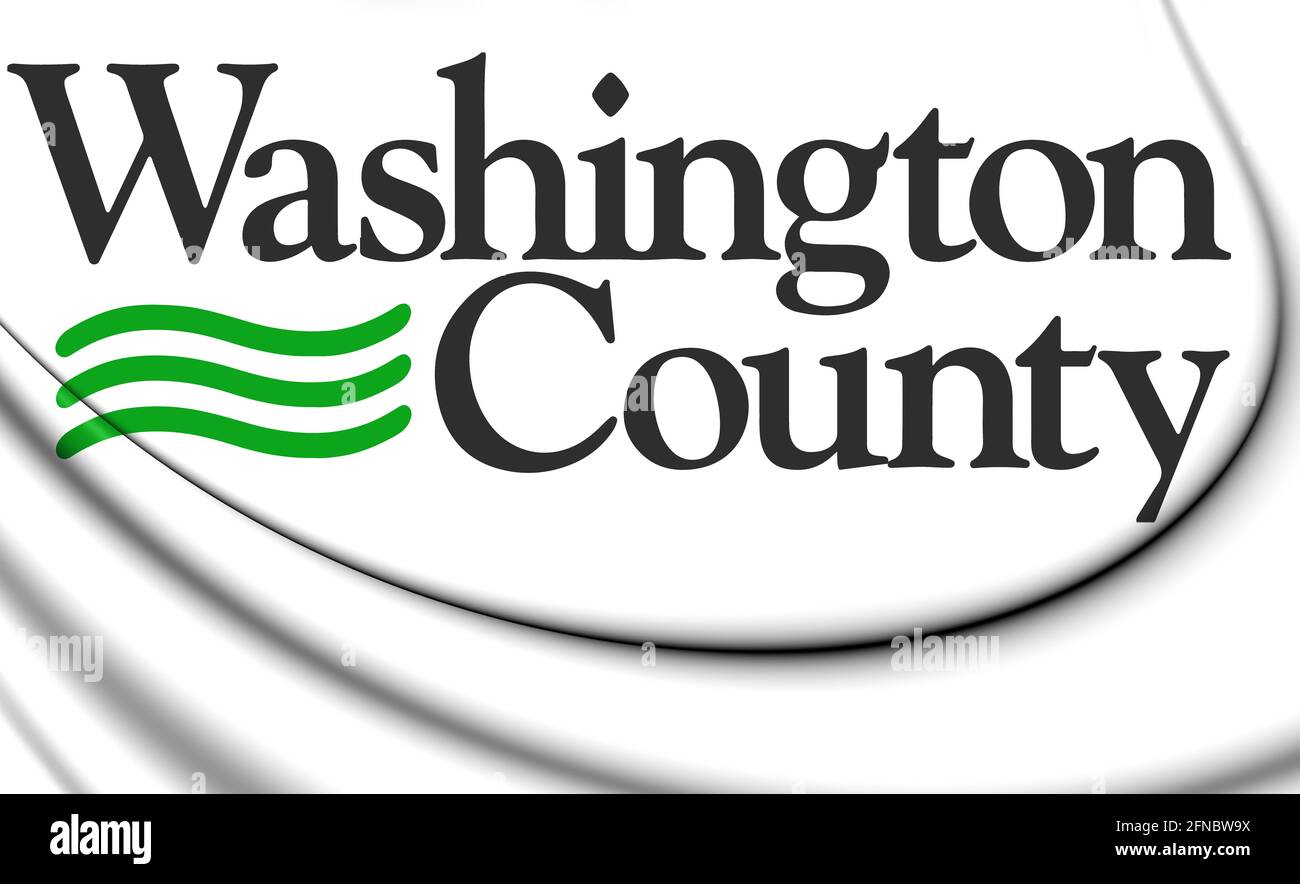3D Emblem of Washington County (Minnesota), USA. 3D Illustration Stock ...