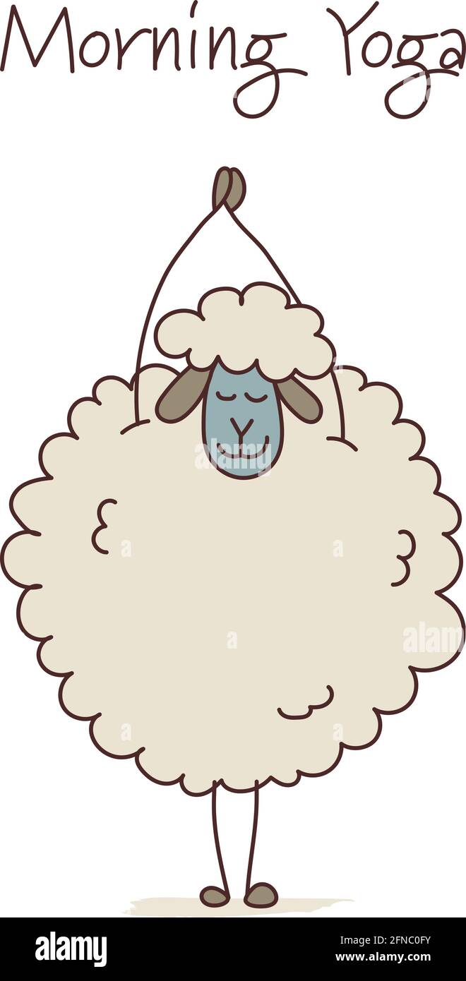 Yoga sheep Stock Vector Images - Alamy
