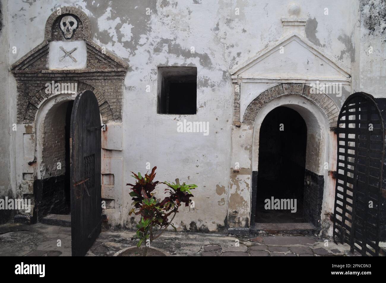 Elmina Castle, an old European fort in the city of Elmina, Ghana Stock ...