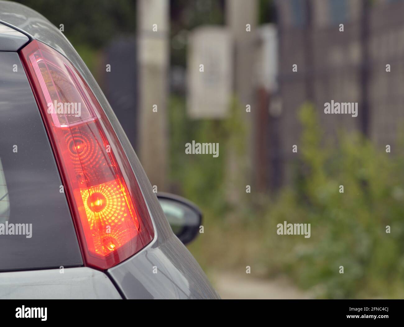 a right rear signal lights on a modern car Stock Photo - Alamy