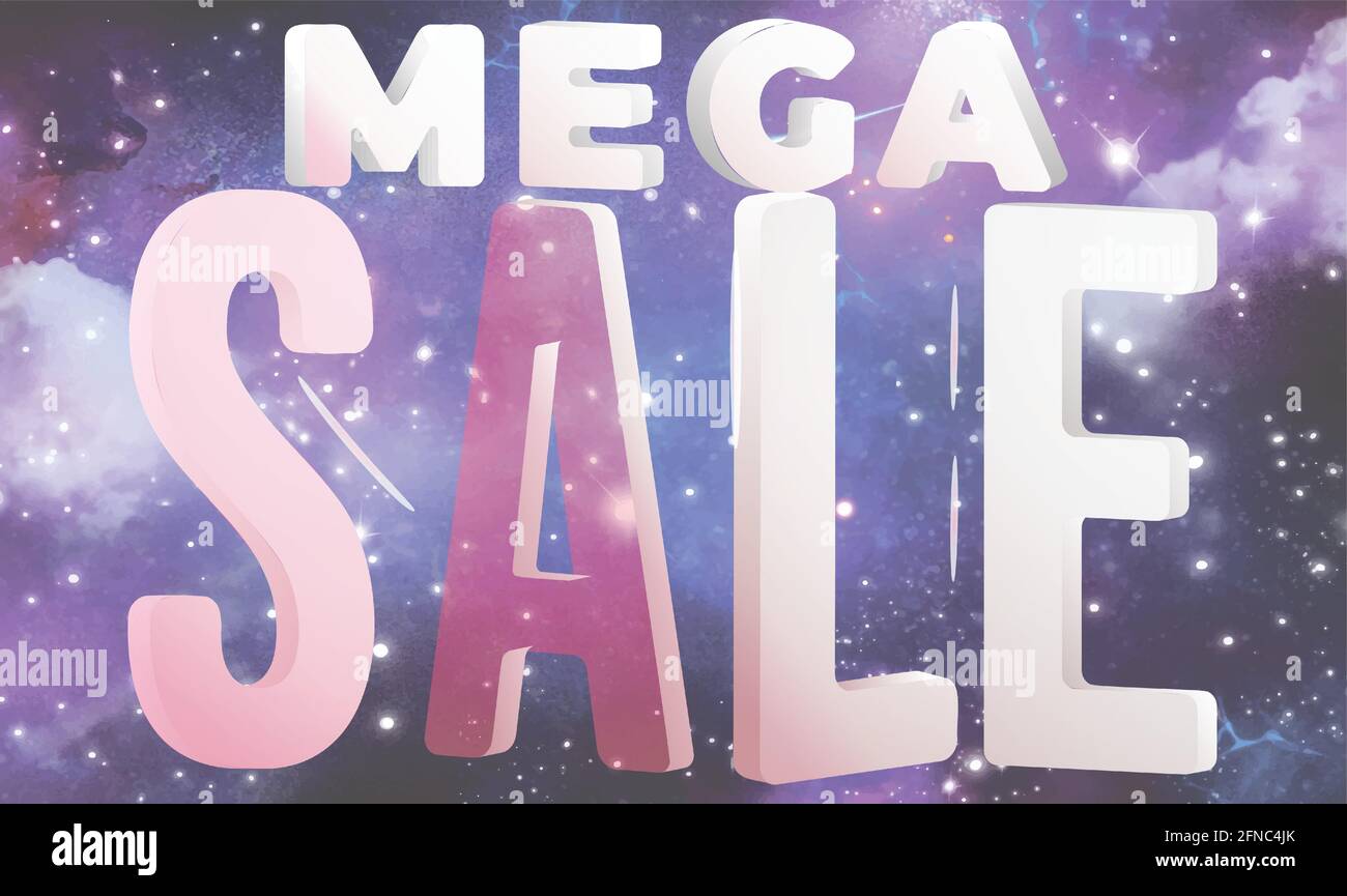 Mega discount sale abstract background Stock Vector Images - Alamy
