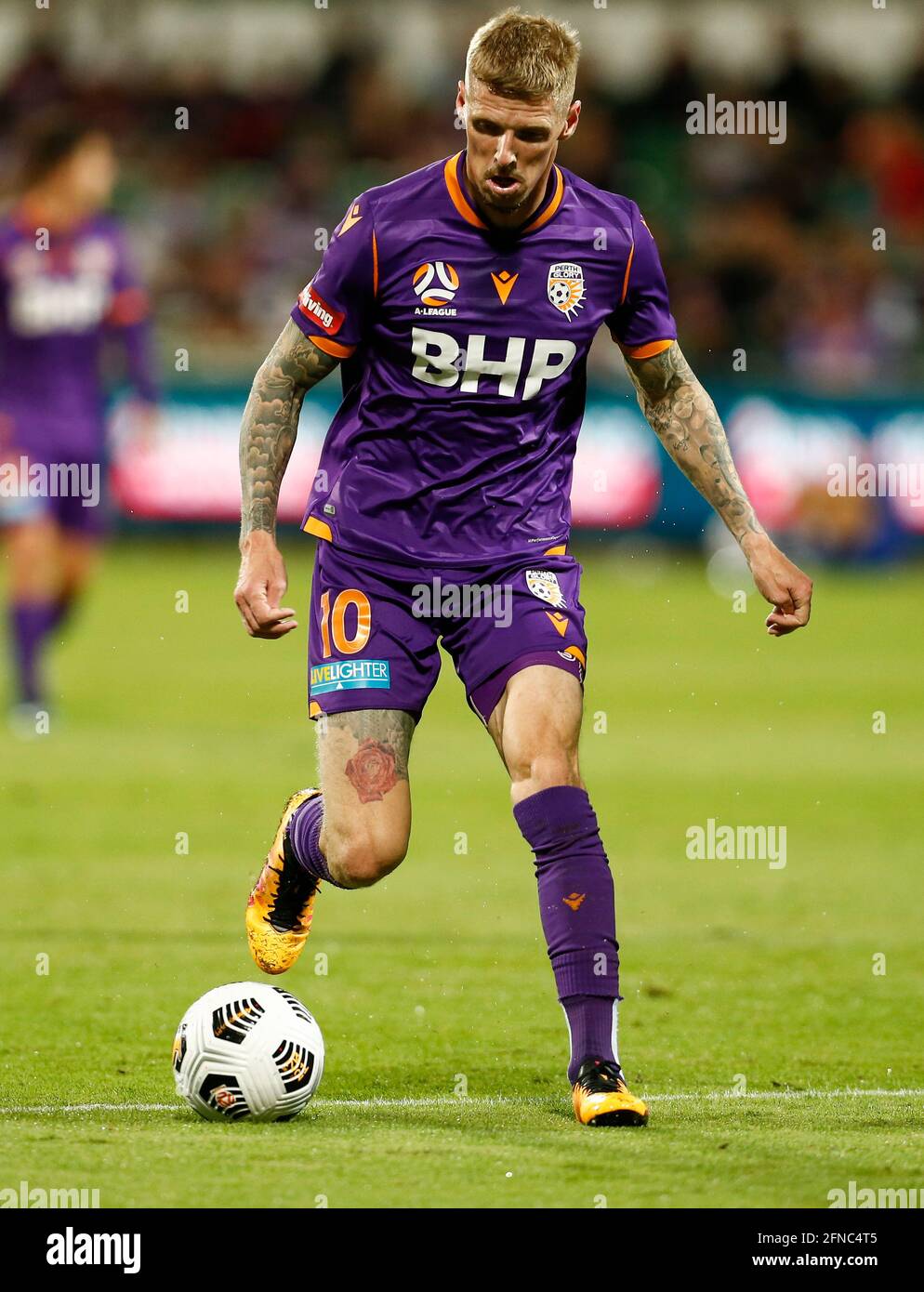 Perth, Australia. May 16 2021; A League Football, Perth Glory versus ...