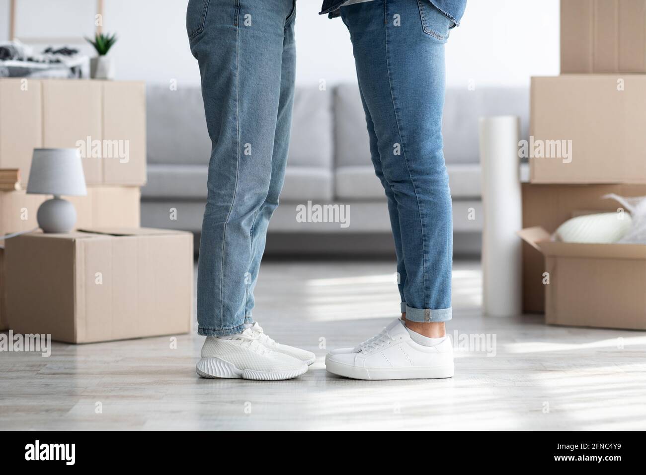 Hugging legs hi-res stock photography and images - Alamy