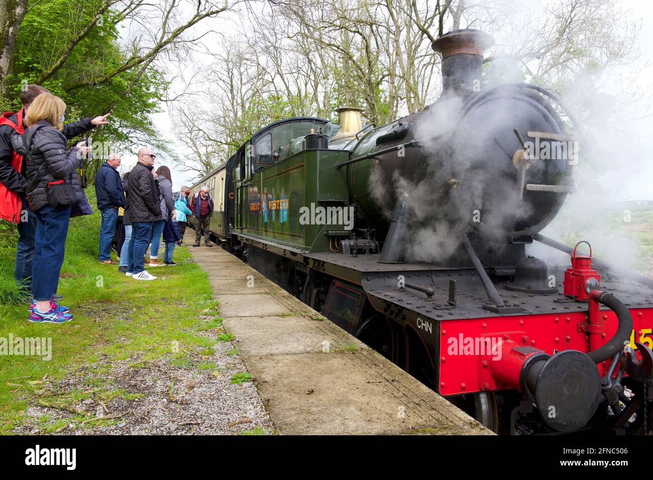Train railway enthusiasts steam hi-res stock photography and images - Alamy