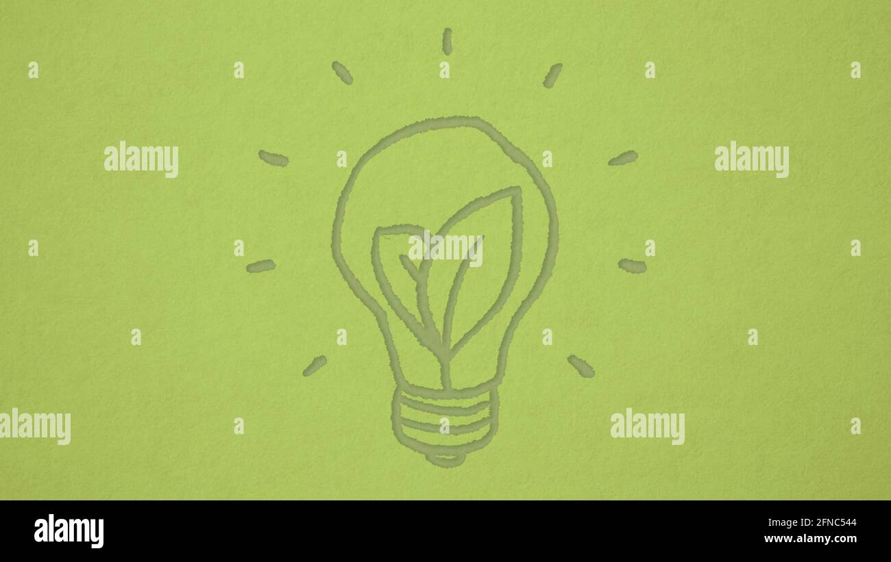 light bulb, animation for ideas and eco-sustainable themes Stock Photo ...