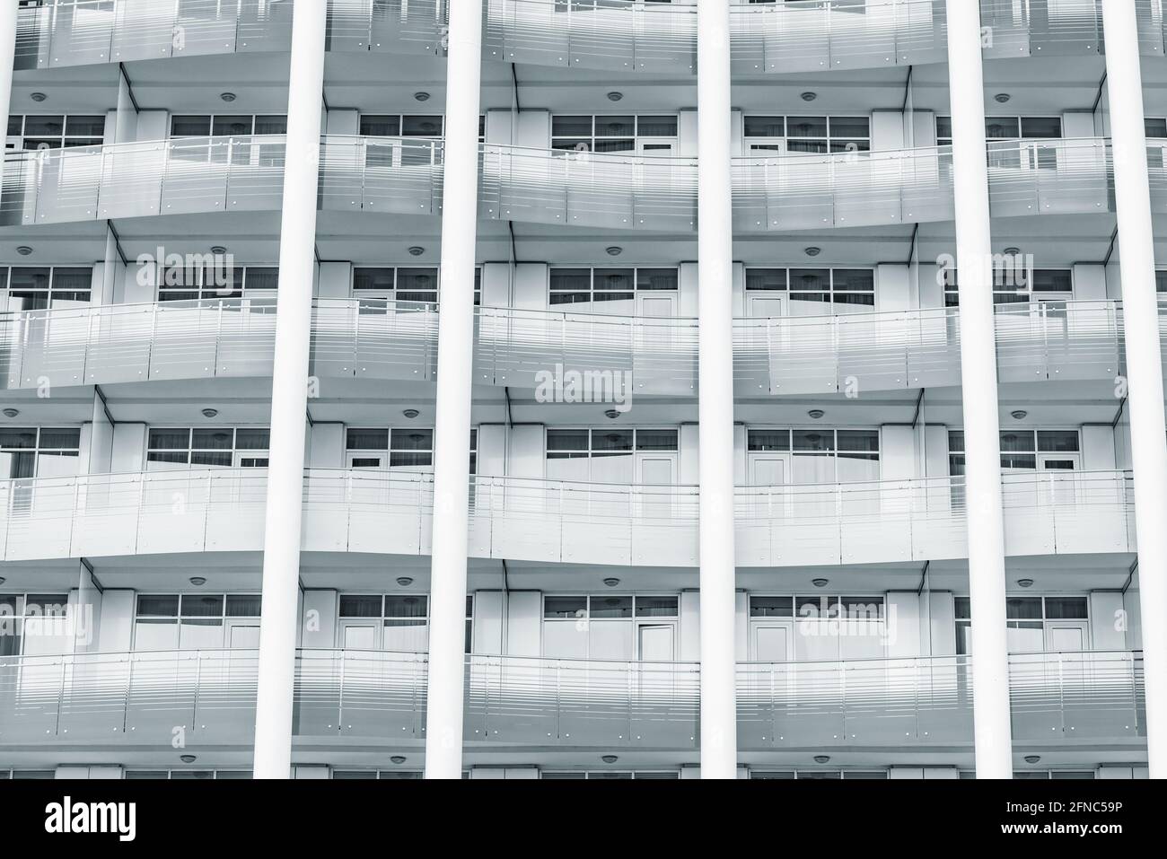 Balconies of the new office building Stock Photo - Alamy