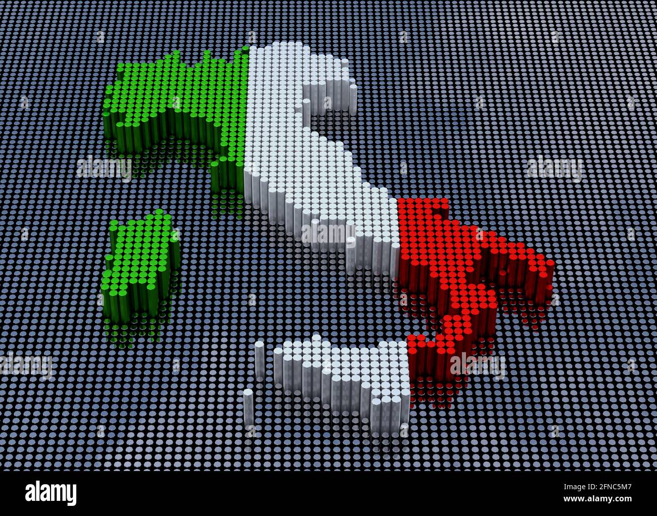 Italy map with states hi-res stock photography and images - Alamy