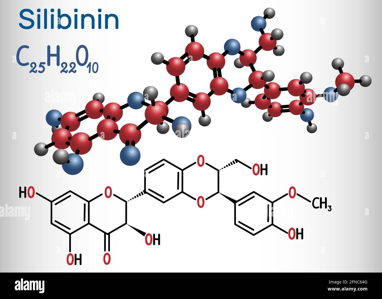 Silibinin molecular Stock Vector Images - Alamy