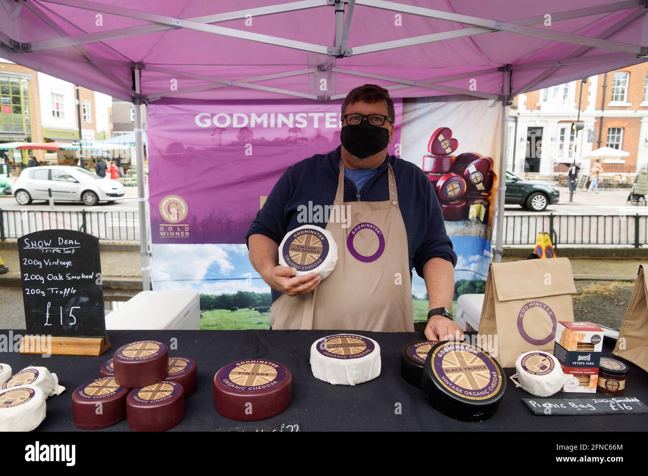 London, UK. 16th May, 2021. Chiswick Holds First Cheese Market. Set to ...