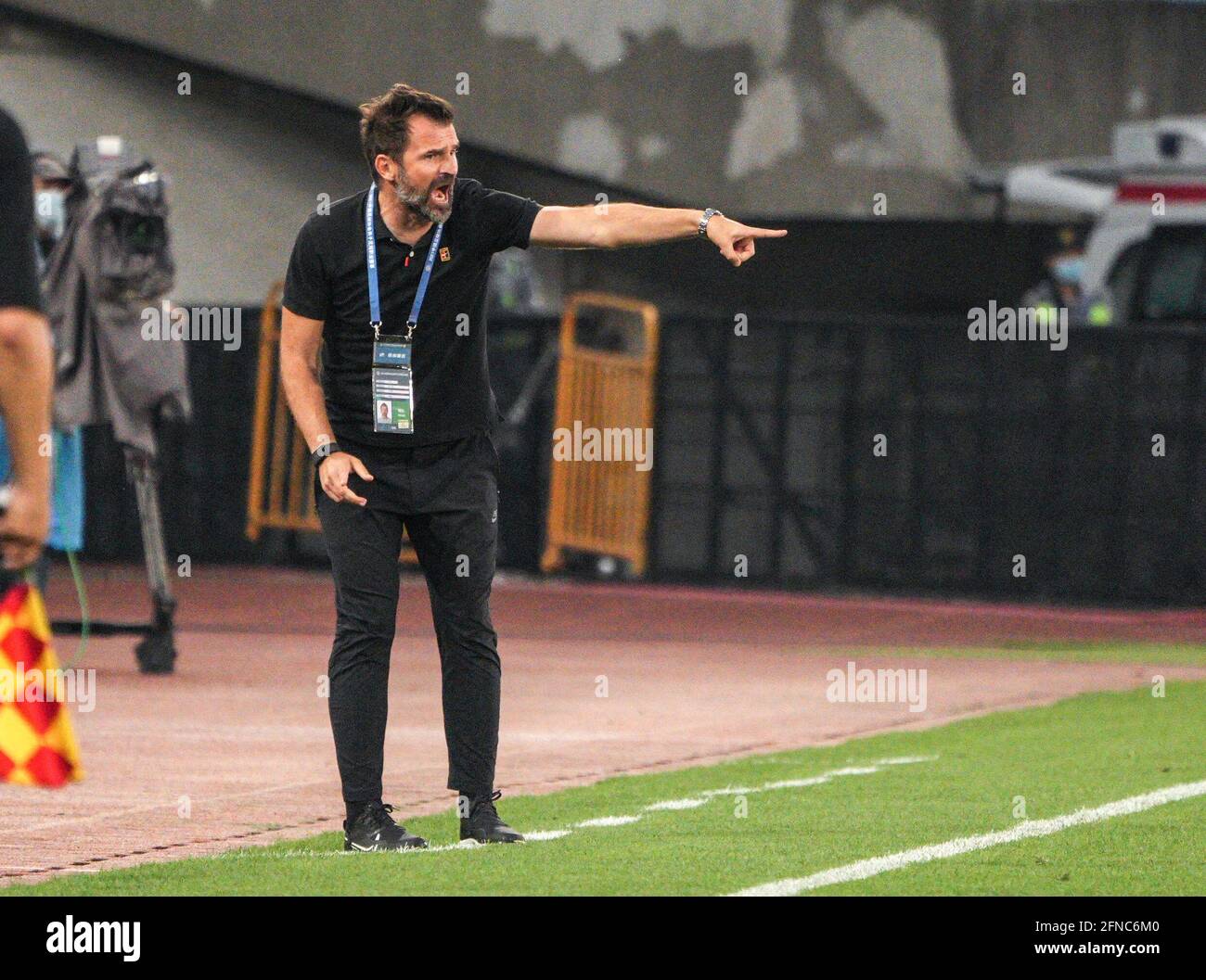 Suzhou, China's Jiangsu Province. 16th May, 2021. Ivan Leko, head coach ...