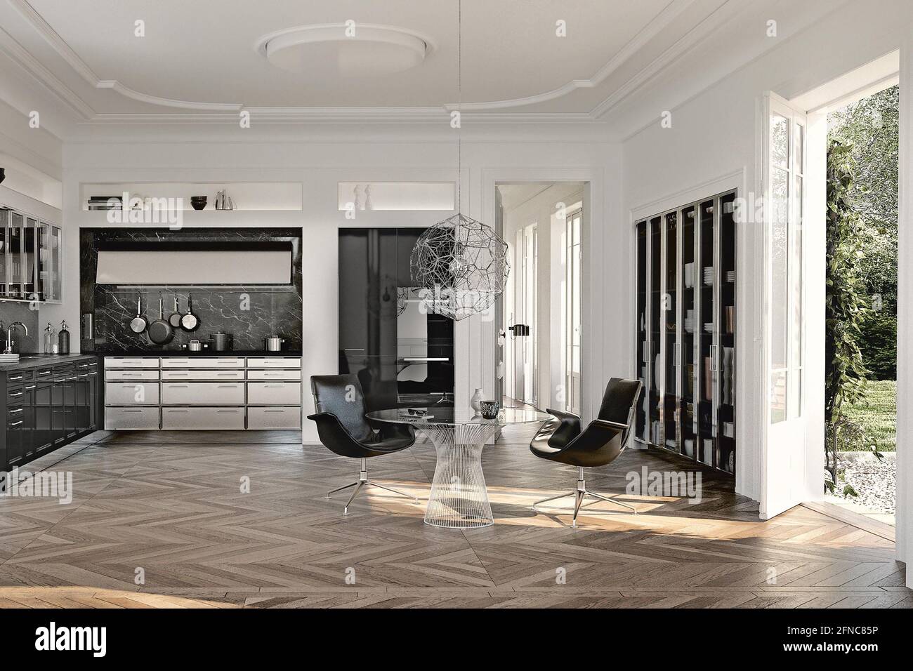 Cologne, Germany – August 2 2020: Modern kitchen interior design in ...