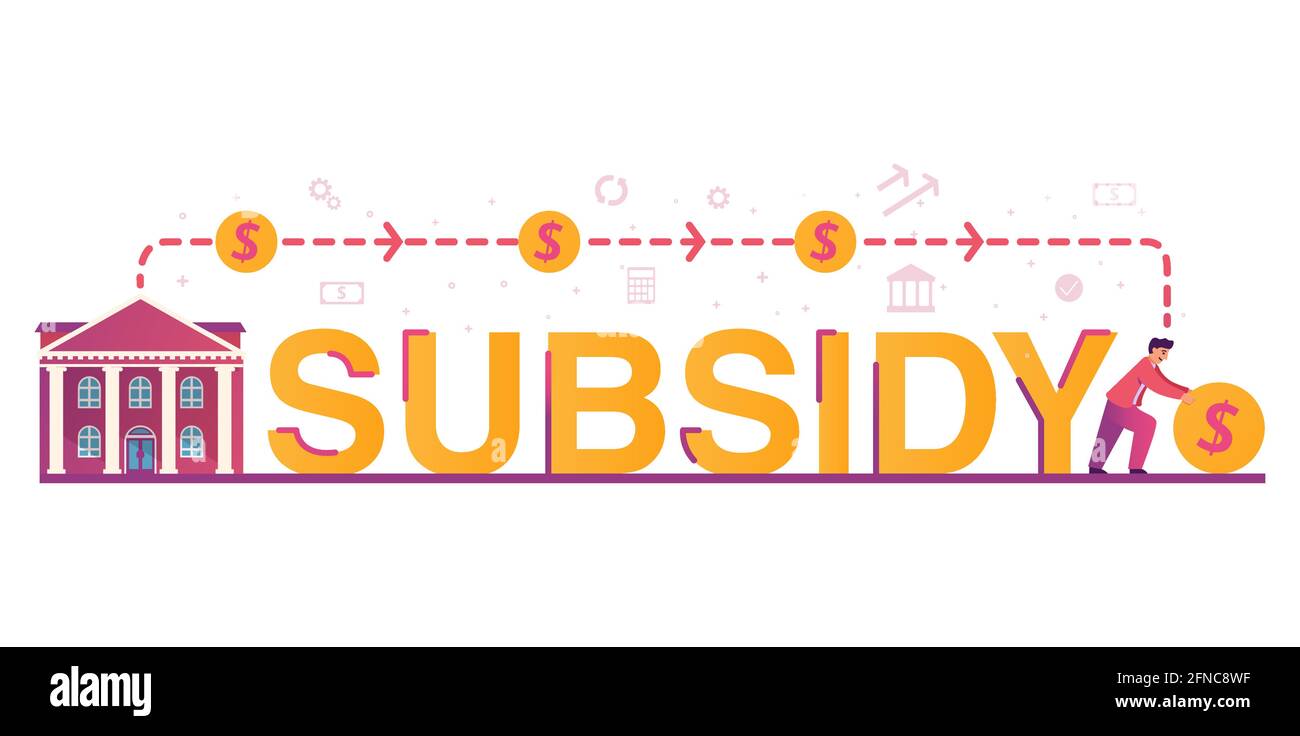 Government building transferring money to people in need.Social support ...