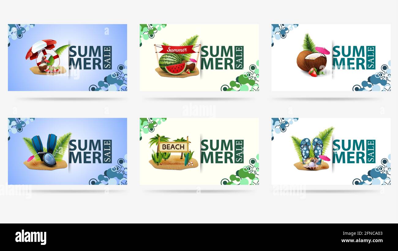 Summer season templates Cut Out Stock Images & Pictures - Alamy