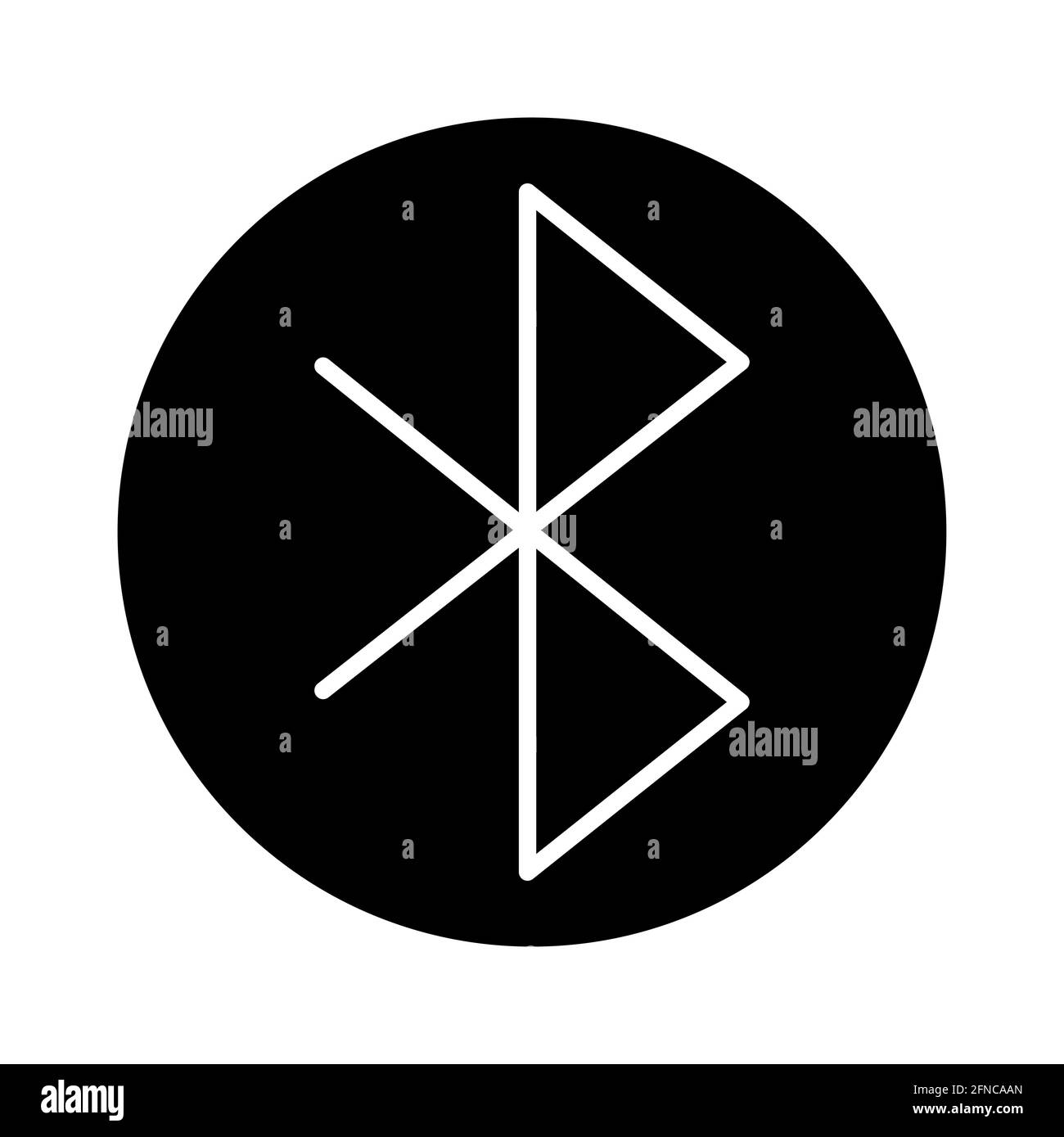Bluetooth icon logo Black and White Stock Photos & Images - Alamy