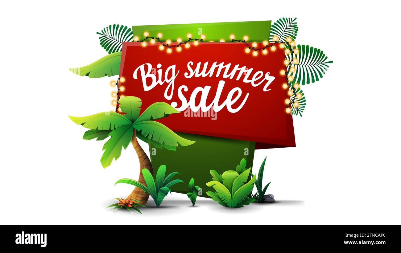 Card tropical palm trees Cut Out Stock Images & Pictures - Alamy