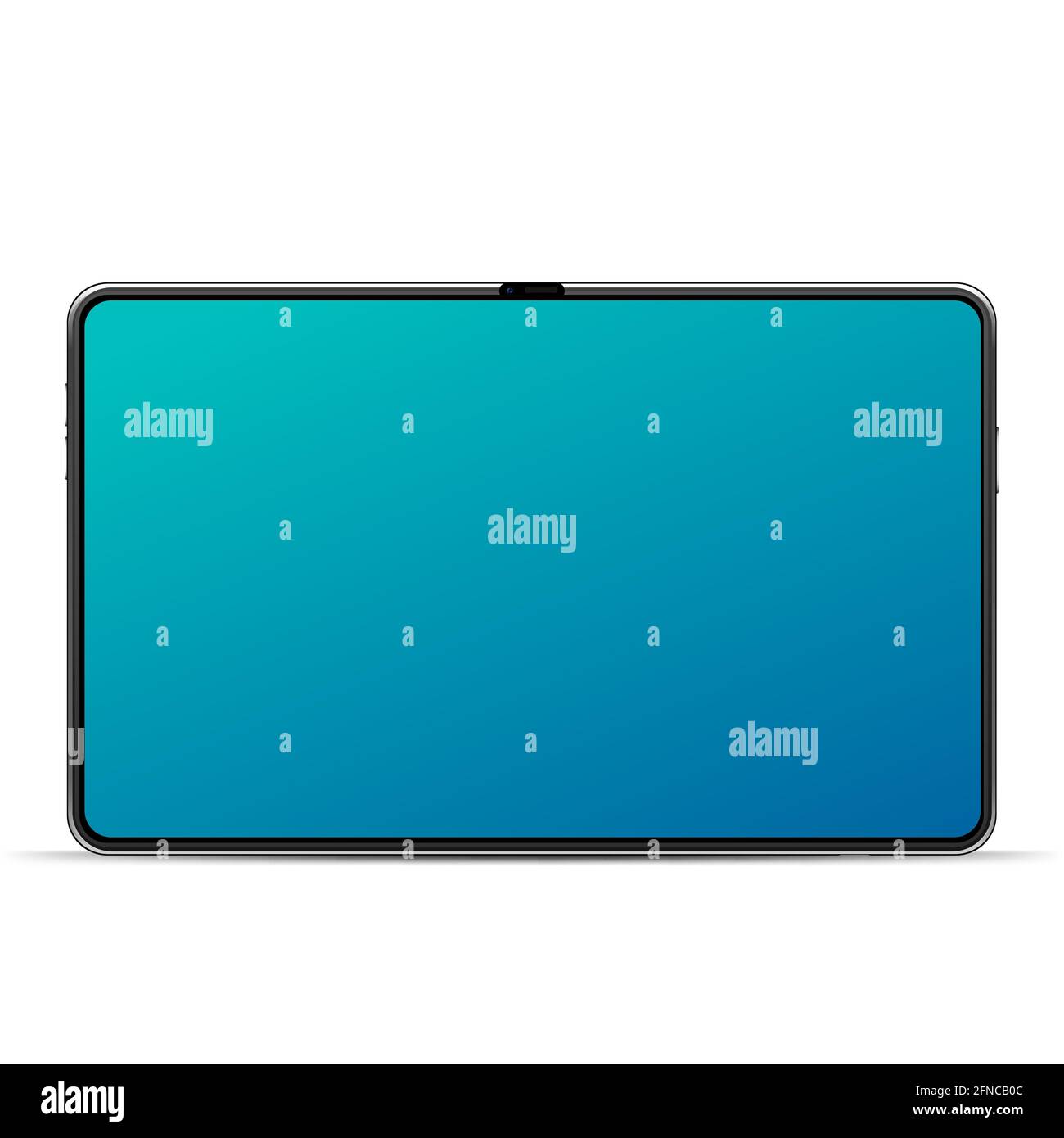 Realistic tablet isolated on a white background for your creativity ...