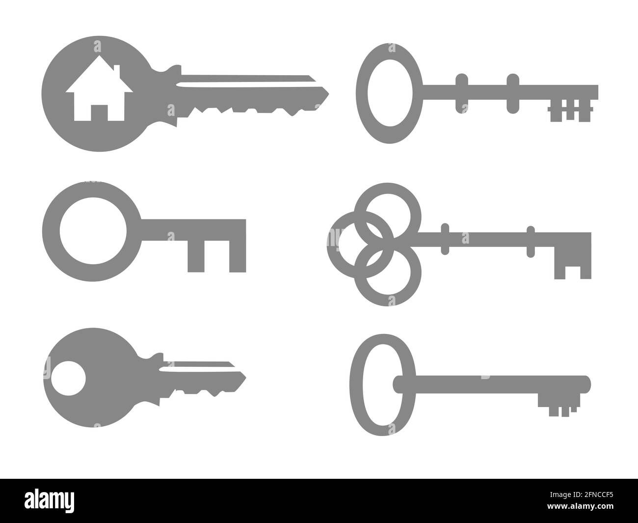 Key vector illustration icon set Stock Vector Image & Art - Alamy