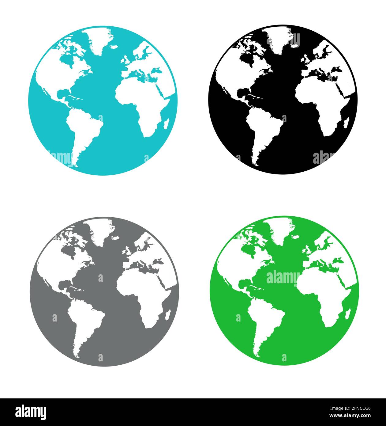 world globe vector illustration Stock Vector Image & Art - Alamy