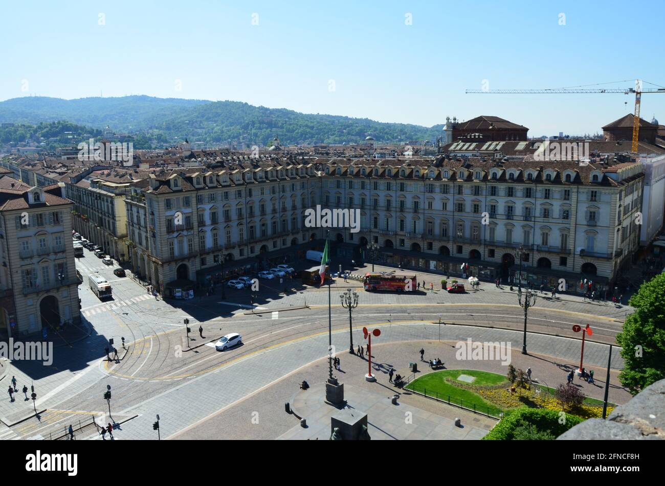 View from the panoramic tower of Palazzo Madama, Turin Stock Photo - Alamy
