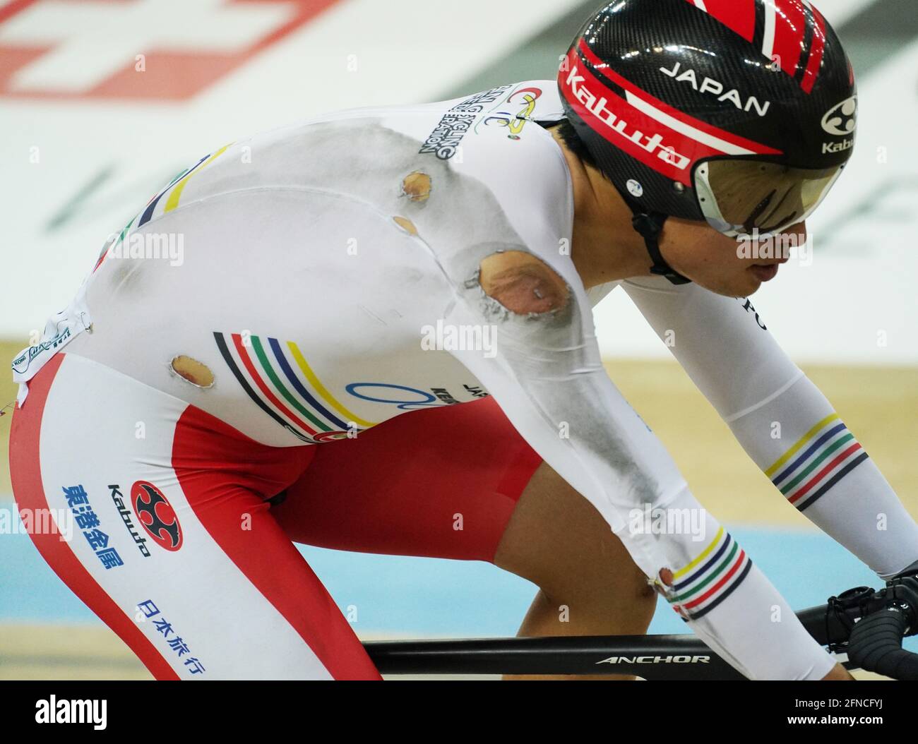 Hong Kong, China. 16th May, 2021. Japan's Hashimoto Eiya competes ...