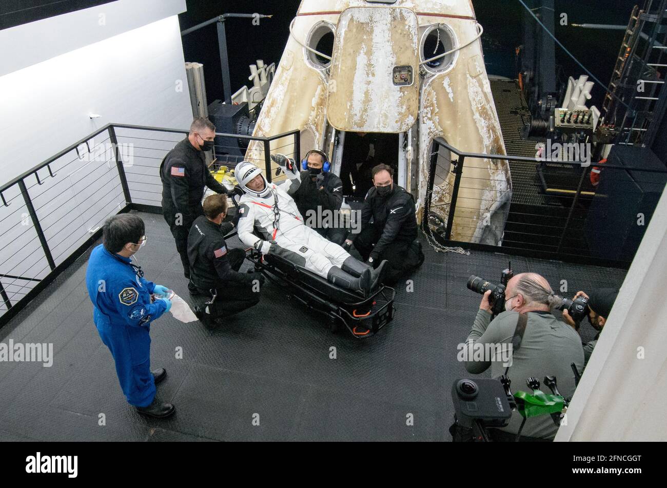 Japan Aerospace Exploration Agency astronaut Soichi Noguchi gives a ...