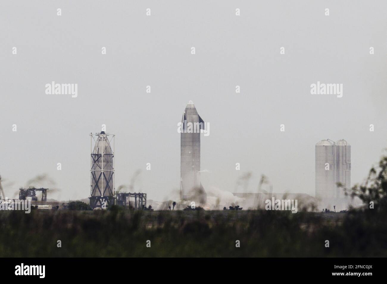 Boca Chica, United States. 16th May, 2021. SpaceX successfully launched ...