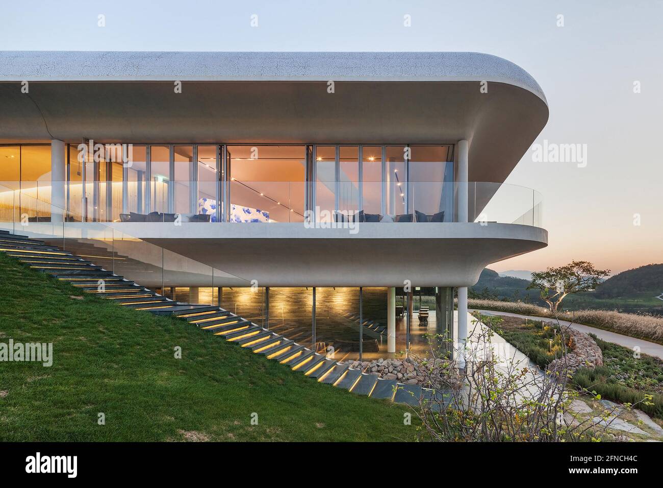 Hamburg, Germany – October 18, 2019: Luxurious villa. External view of ...