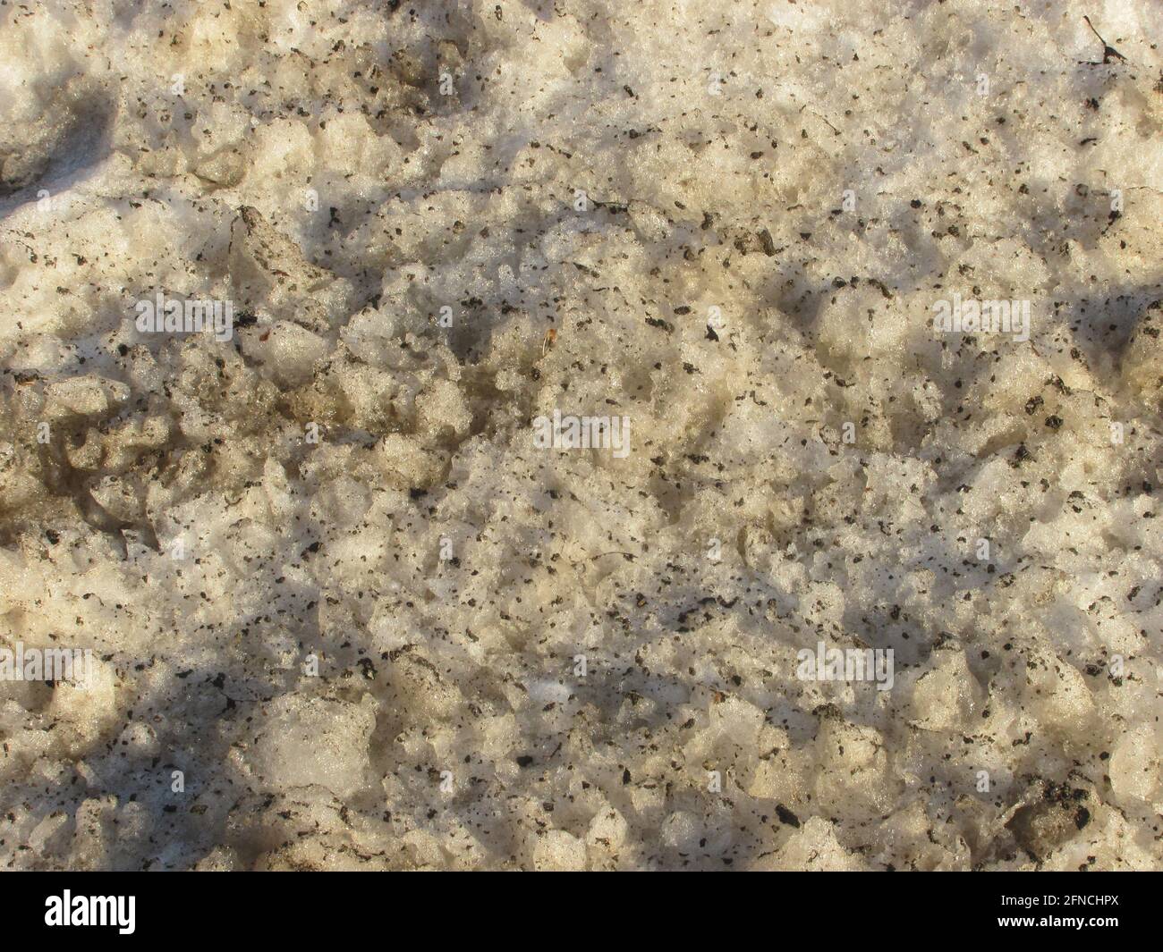 Background: muddy spring melting snow Stock Photo - Alamy