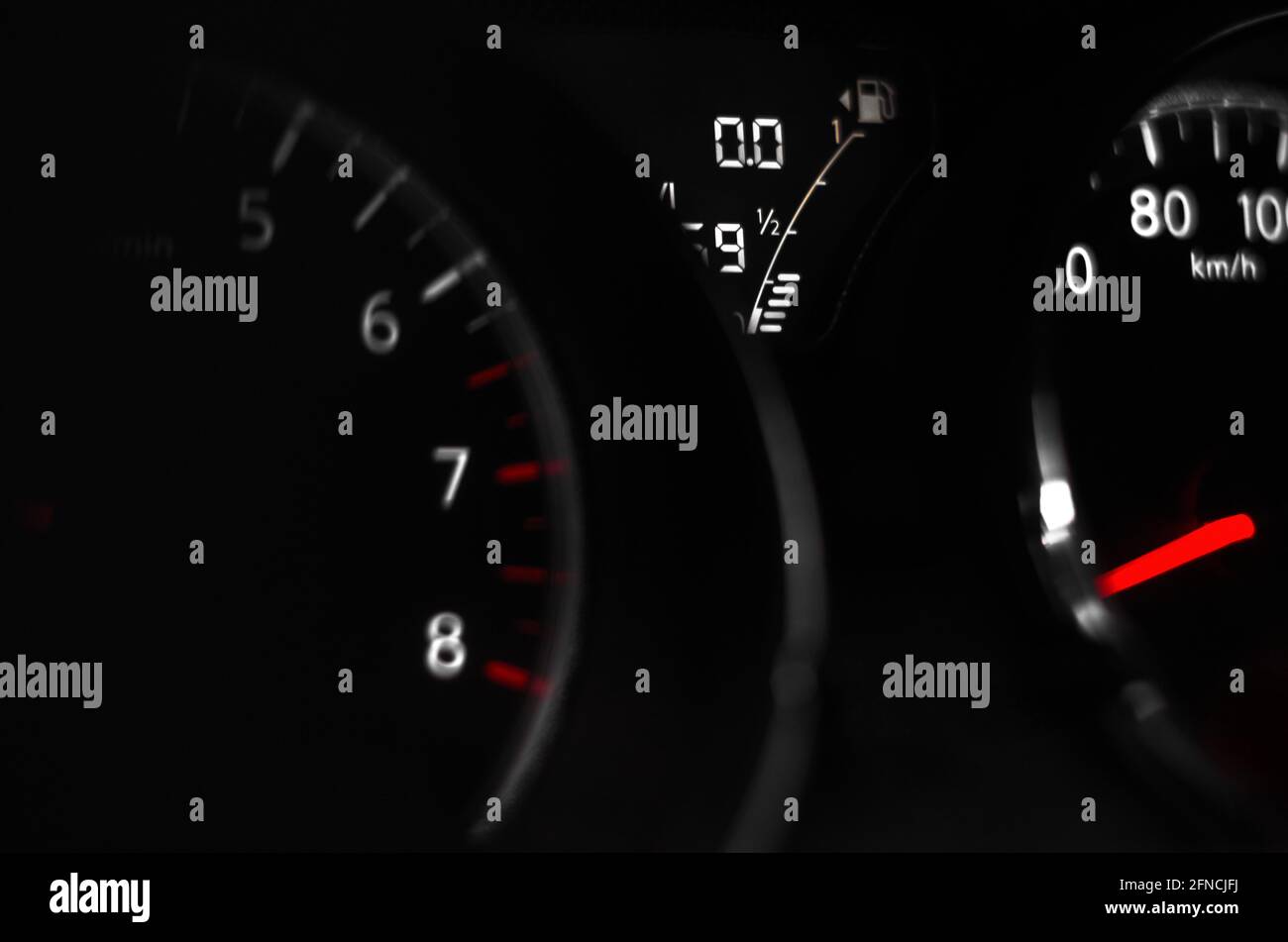 Close-up view of the car dashboard Stock Photo - Alamy