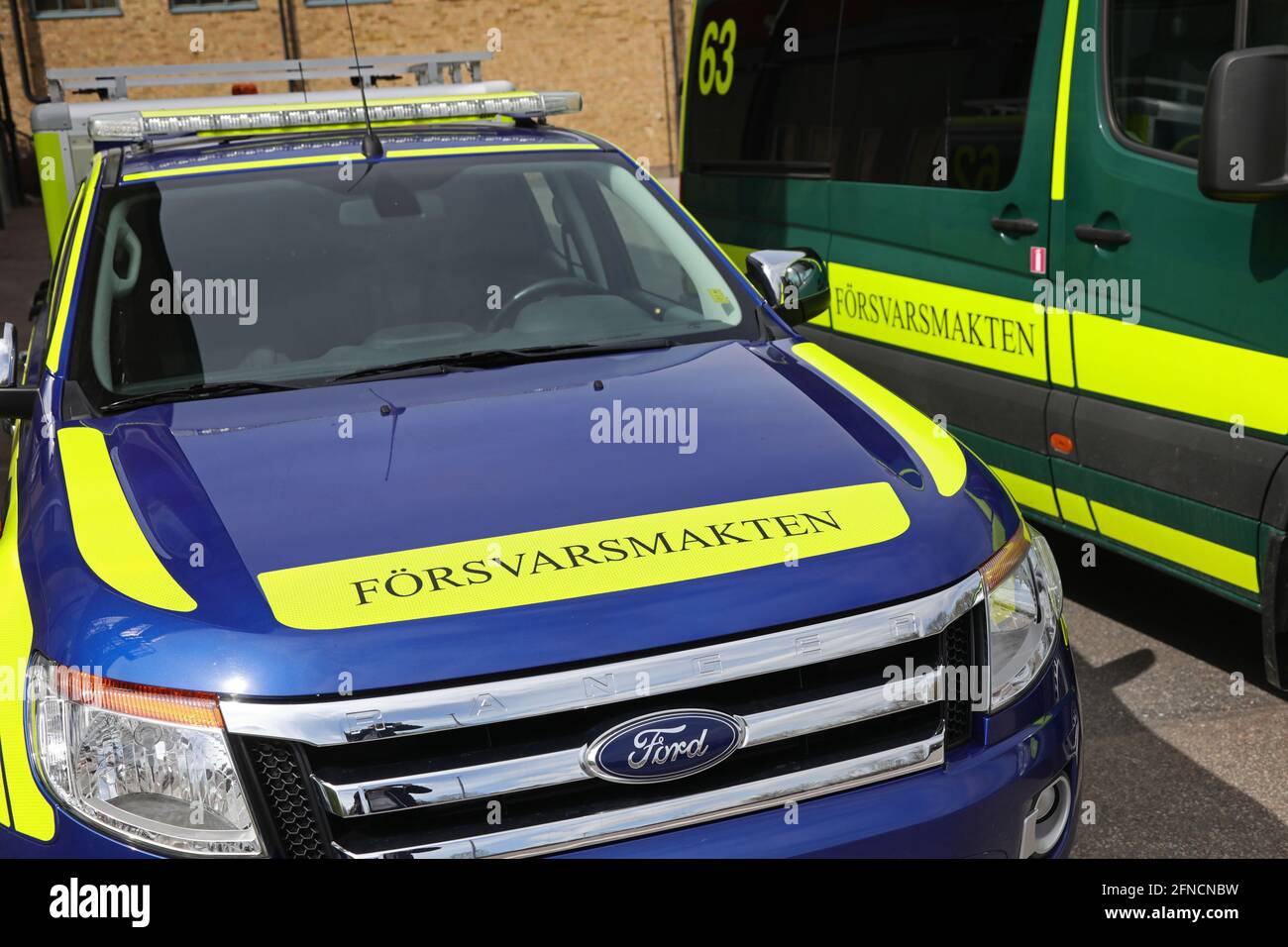 Soldiers in the Swedish armed forces, at Malmen airbase during a ...