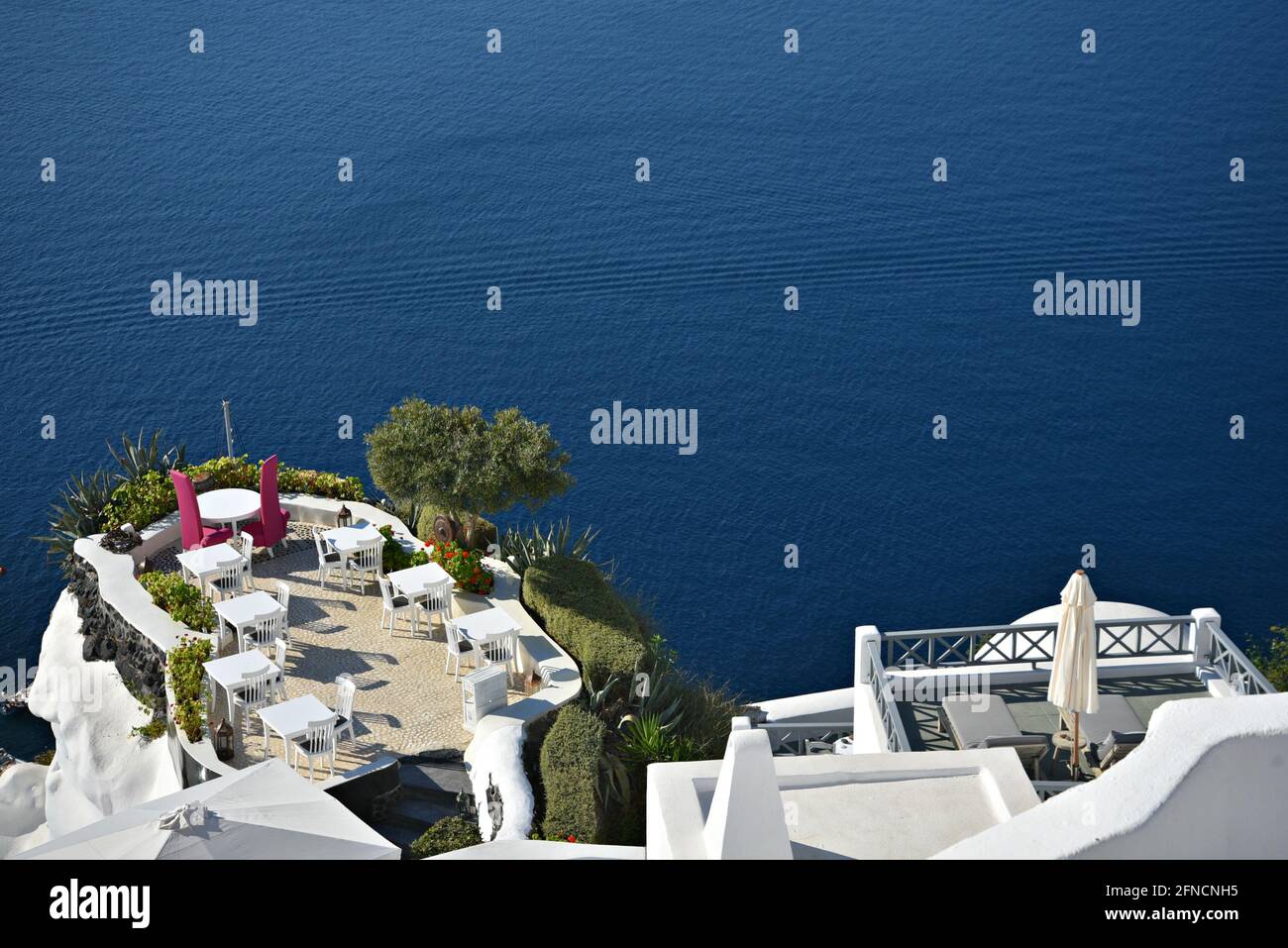 Scenic landscape with an exclusive dining veranda overlooking the ...