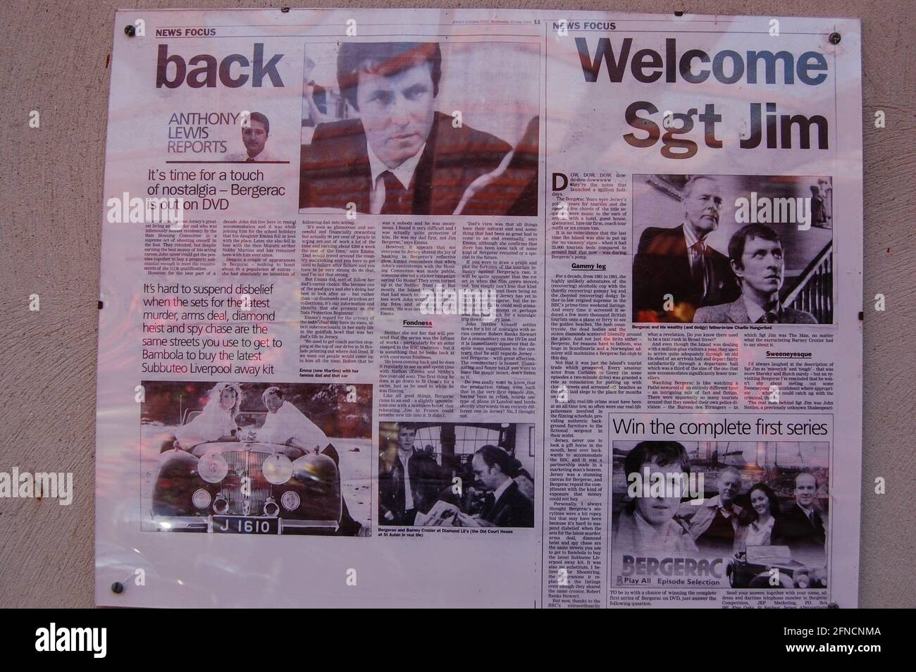Detective Bergerac Jersey UK news paper Sgt Jim newspaper telling story ...