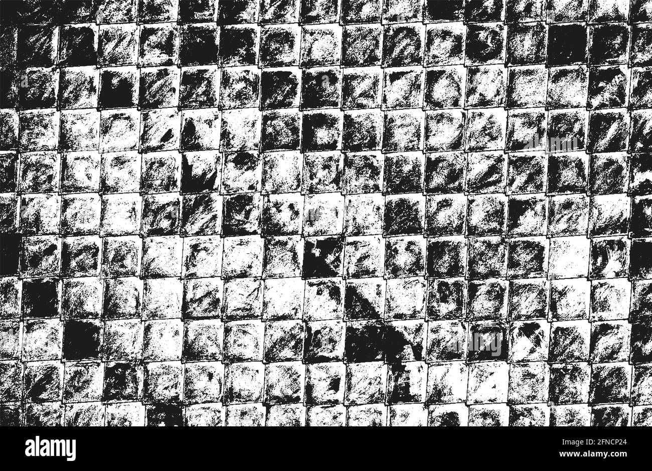 Distressed overlay texture of ceramic tiles, mosaic, paving stones with ...