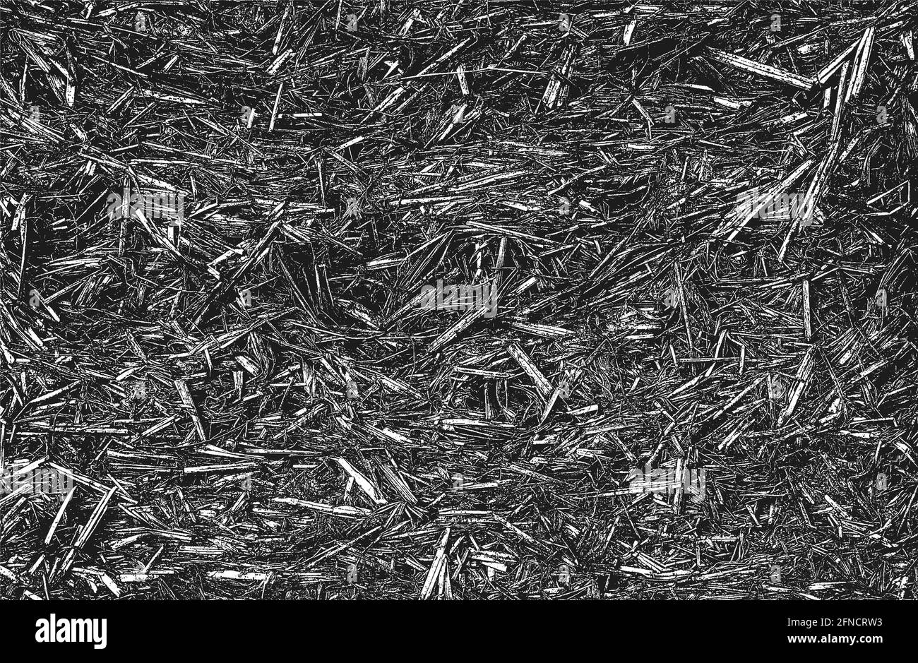 Distressed overlay grass stem texture on the ground. grunge black and ...