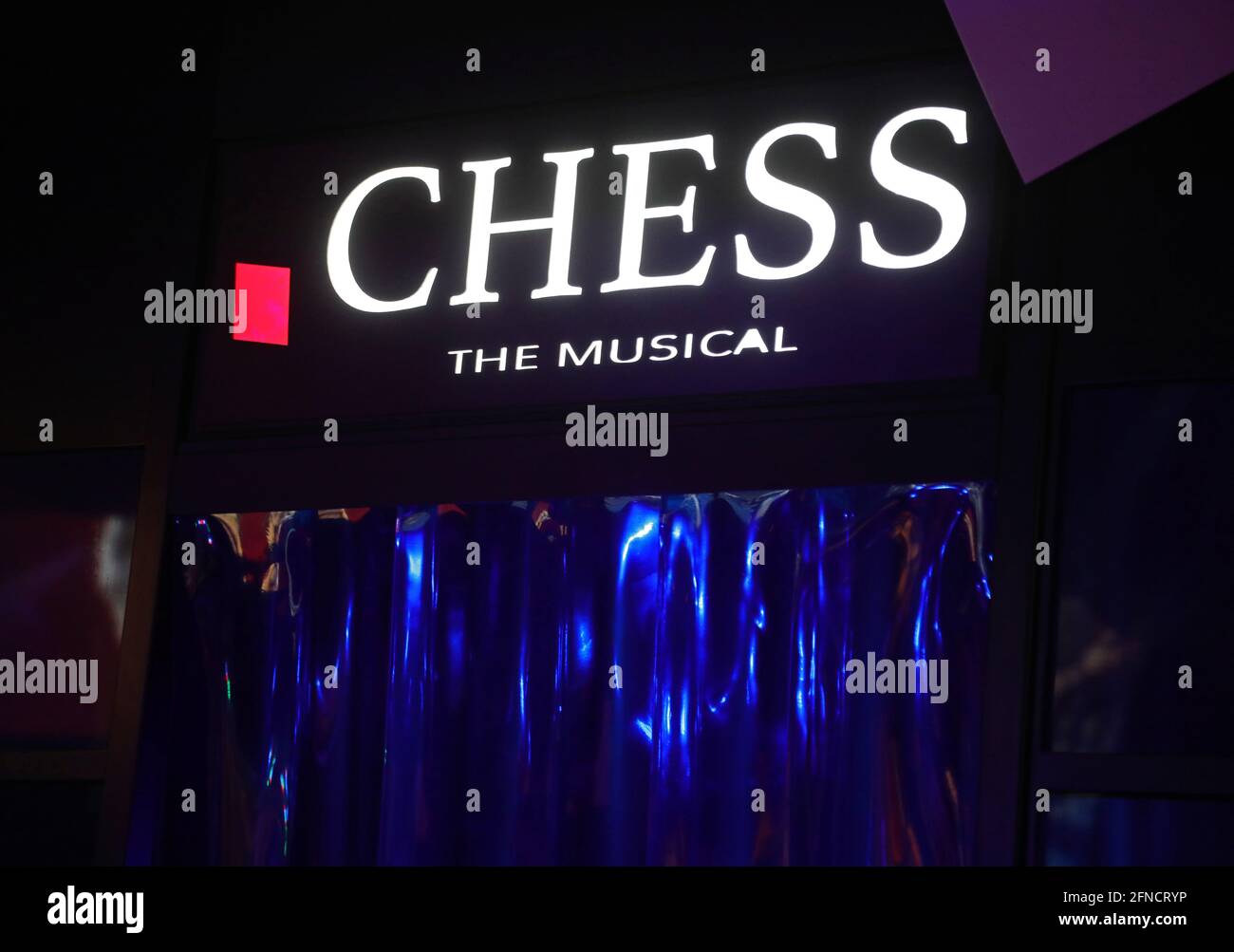 Chess sign at ABBA the Museum. The museum is a privately owned ...