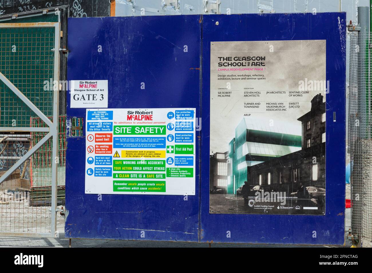 Construction Site signs, UK Stock Photo - Alamy