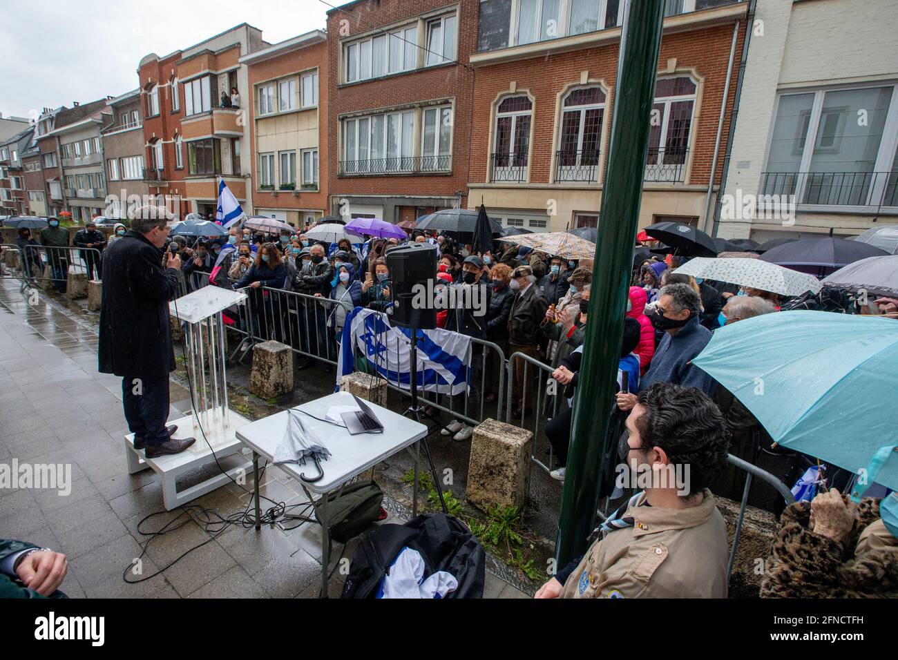Israel ambassador Emmanuel Nahshon pictured during a pro-Israel ...