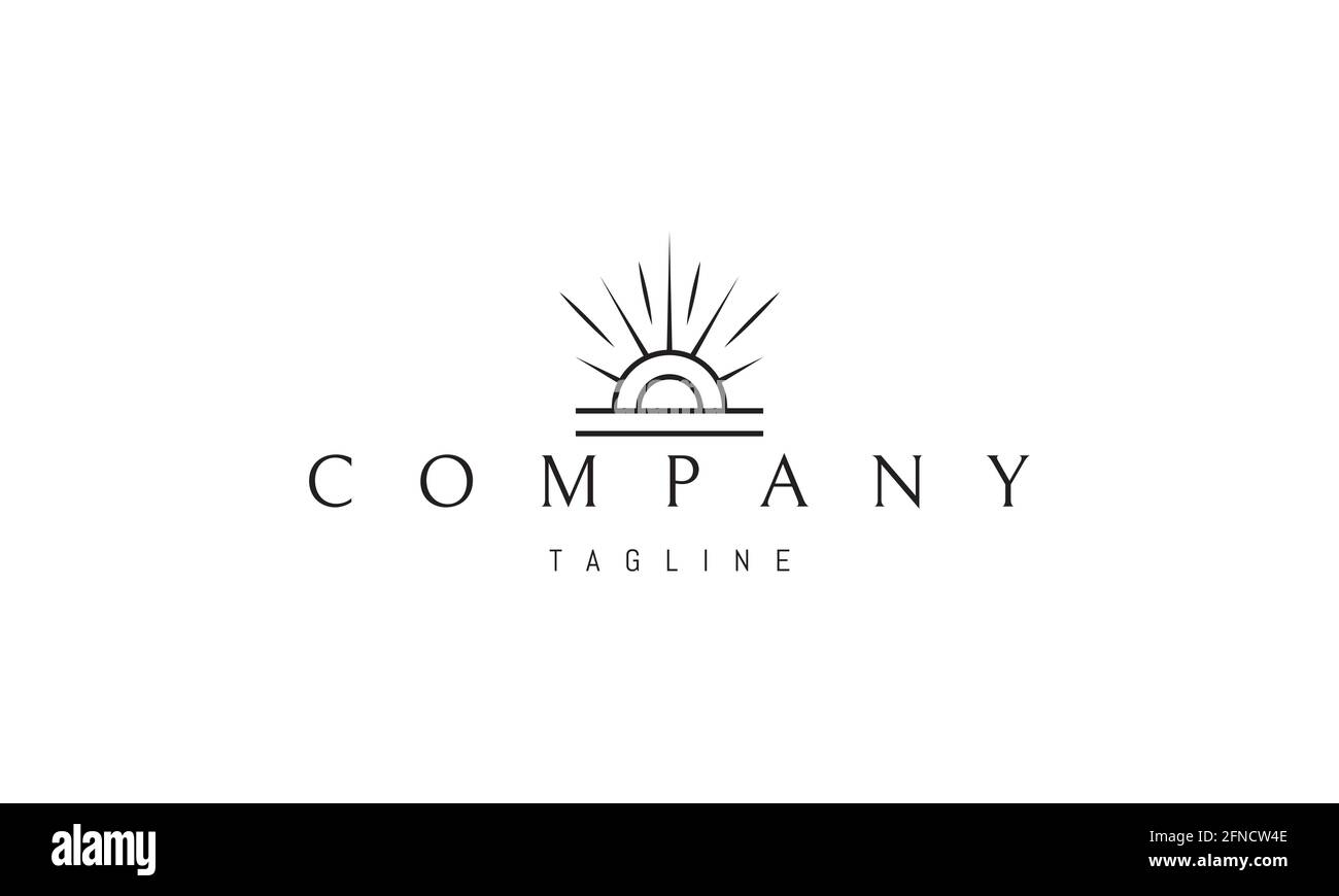 Rising sun emblem Cut Out Stock Images & Pictures - Alamy